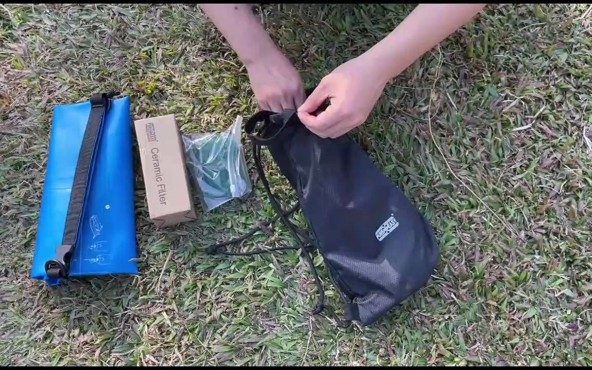 野营除菌除浊重力净水器,净易单兵户外便携式应急救灾净水器