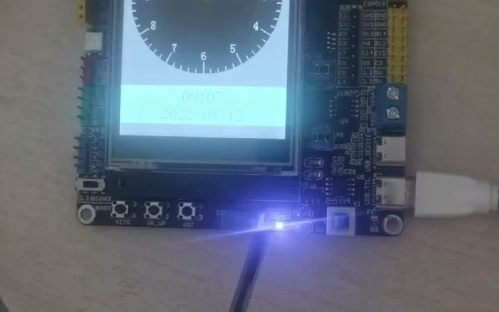 ILI9341显示指针式时钟