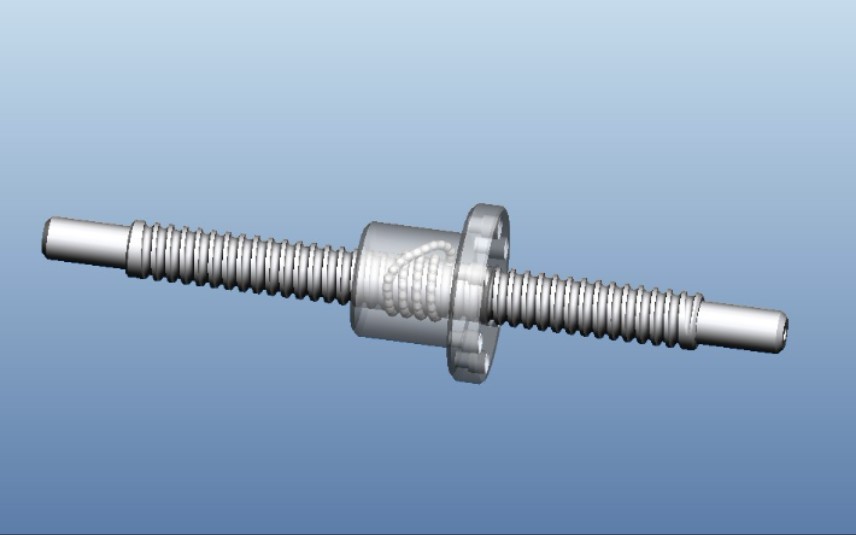 Proe画一个滚珠丝杠