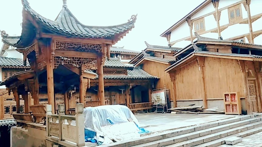 穿斗式木结构川南民居风格