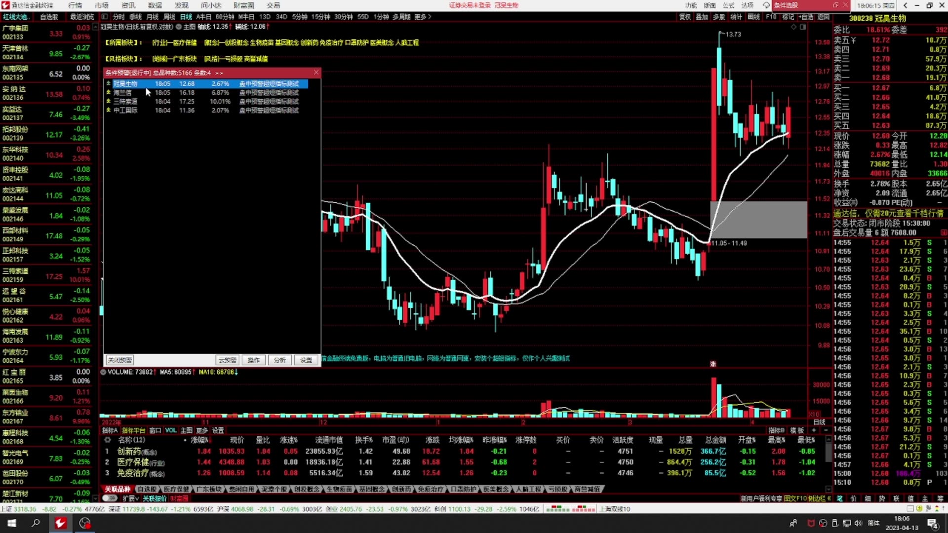 超简单的通达信盘中预警安装设置,几分钟搞定盘中预警,超短指标测试