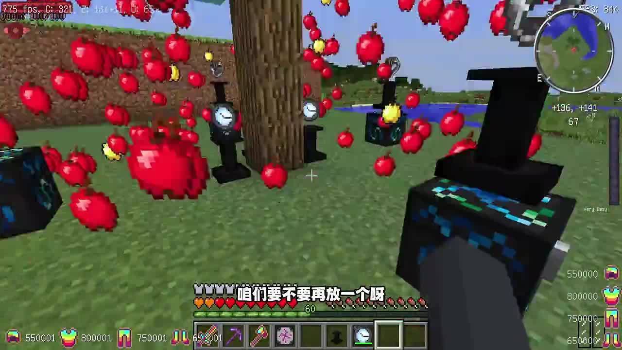 我的世界 我的世界 小豪宝可梦 怪物大乱斗7:这么多苹果差点给我电脑...