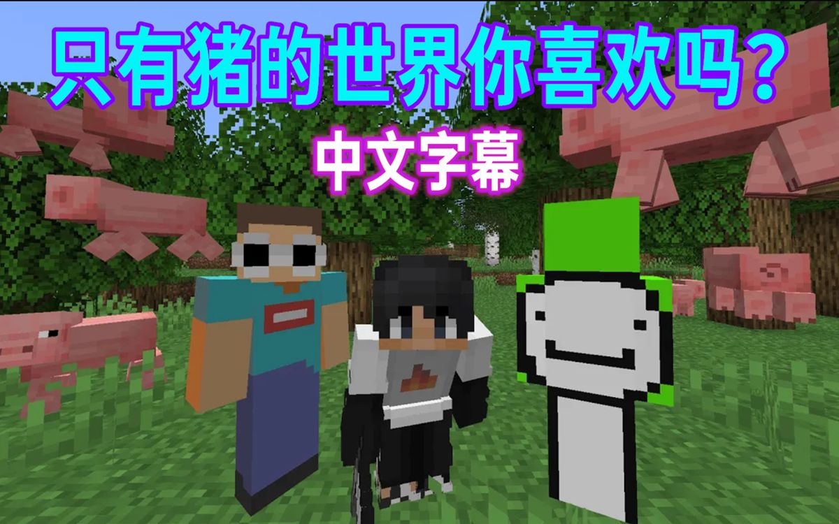 【MCYT/中文字幕】只有猪的世界你喜欢吗?(Dream/George/Spanap)
