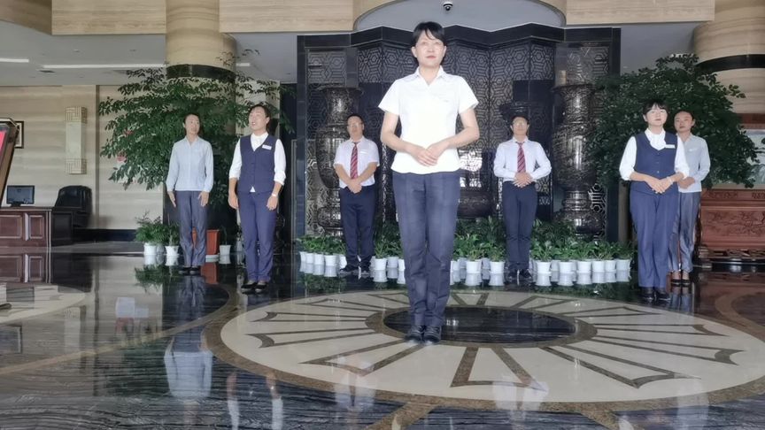 #风采展示 #团队精神 #礼仪 #酒店 前台礼仪操!