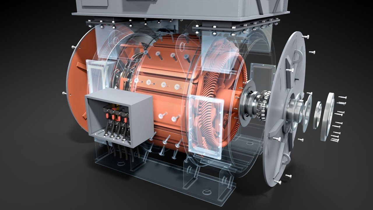 【硬核拆解】直流电机工作原理终极指南!3D动画全解析,从磁场到转动...