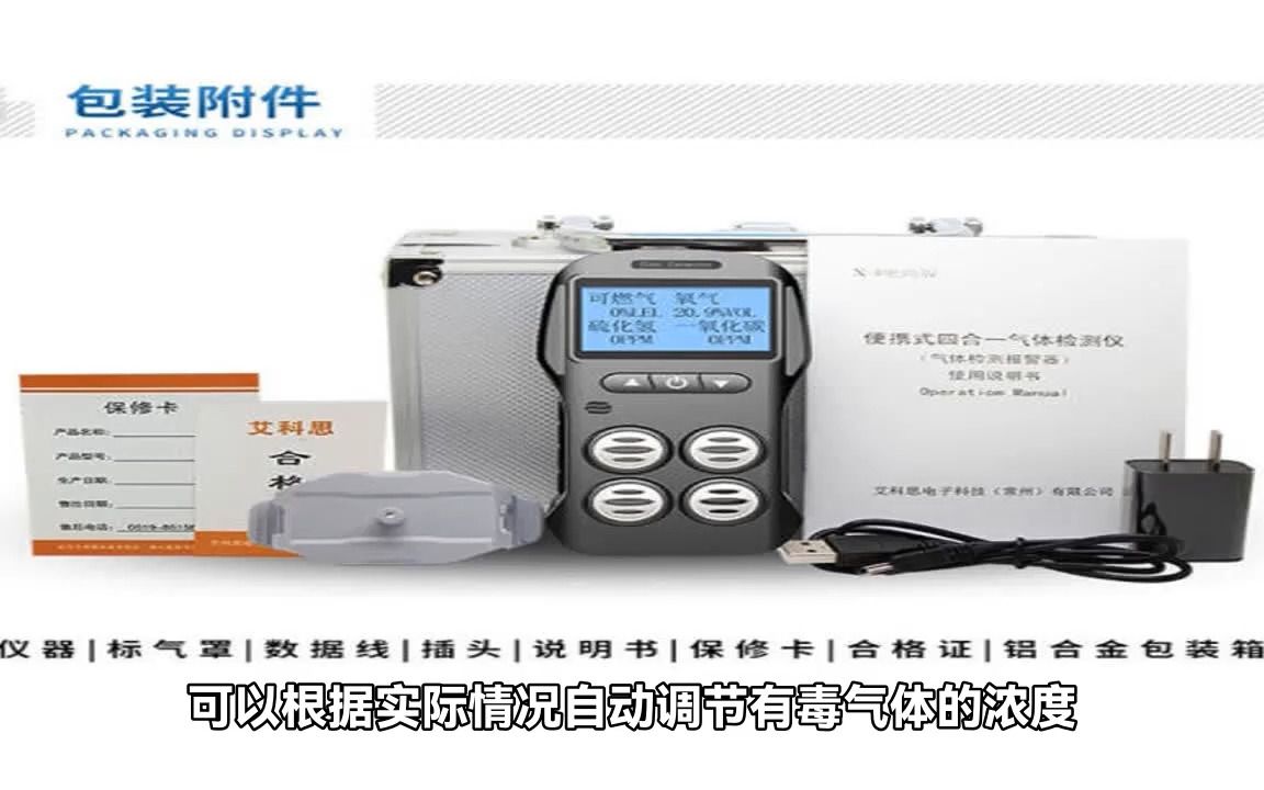 四合一气体检测仪:实现完整的气体检测