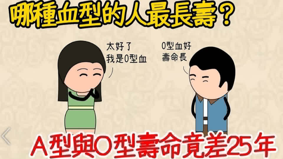 你的血型晚年会得什么病?AB型血最易患老年痴呆,B型血患癌率最低
