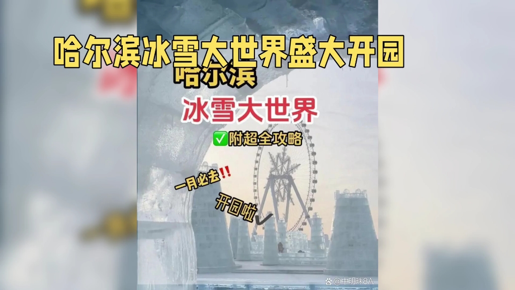 哈尔滨冰雪大世界盛大开园