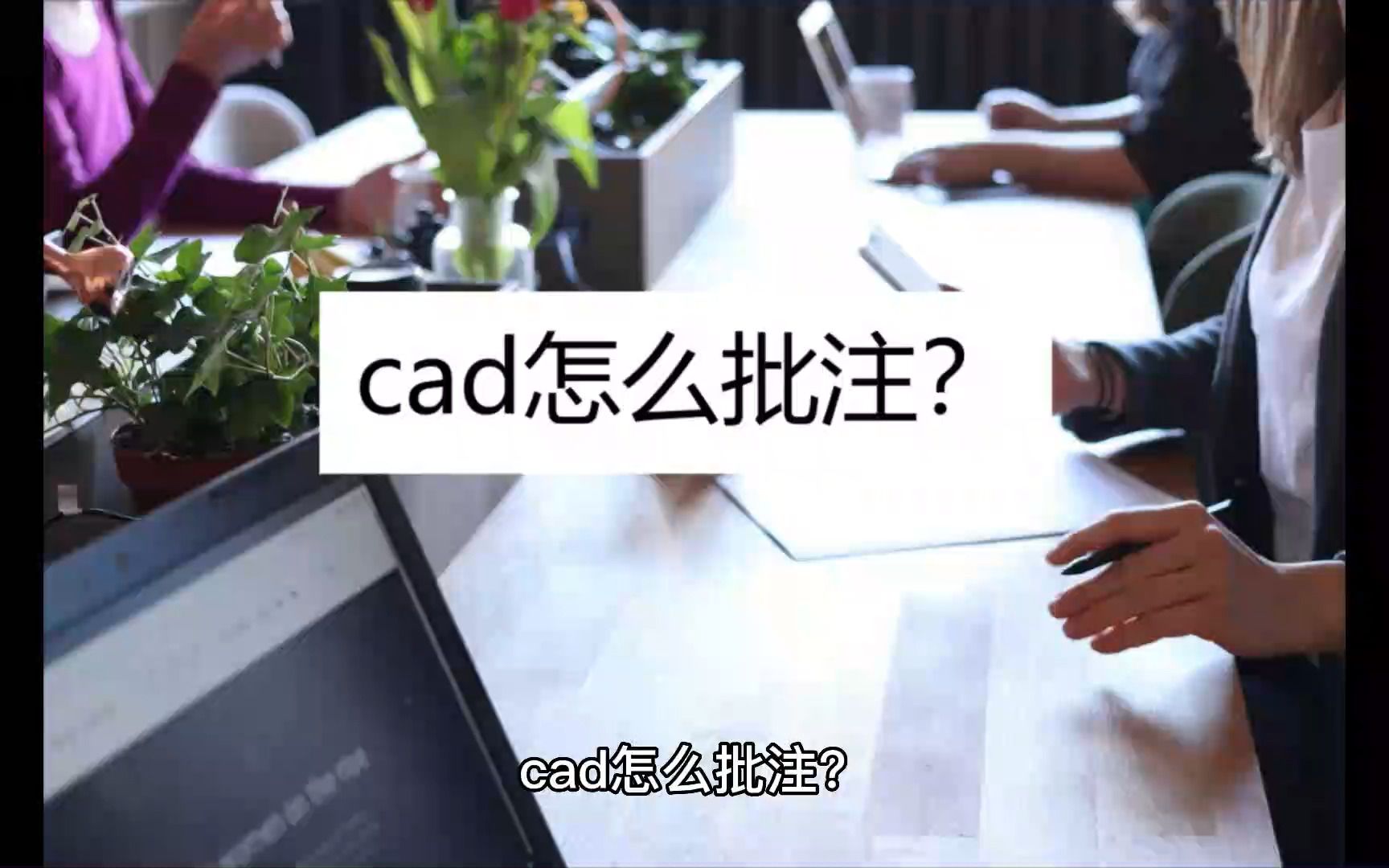 cad怎么批注