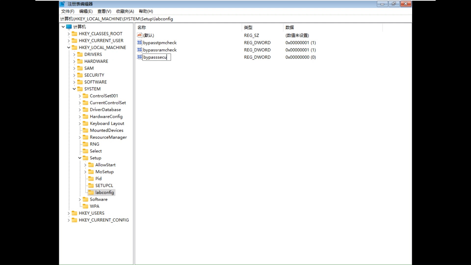 Windows11 24H2跳过TPM 2.0检查