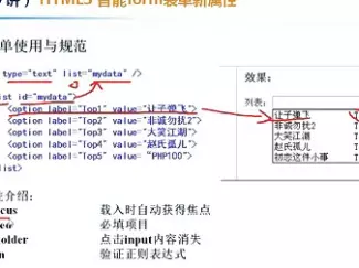 [第27讲]HTML5 智能form表单新属性(7)