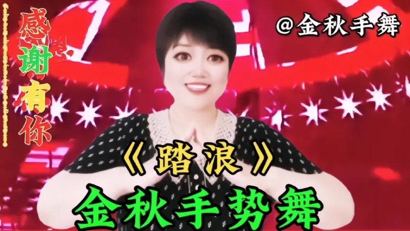 经典老歌DJ版《踏浪》旋律动感优美超级好听百听不厌。金秋手势舞
