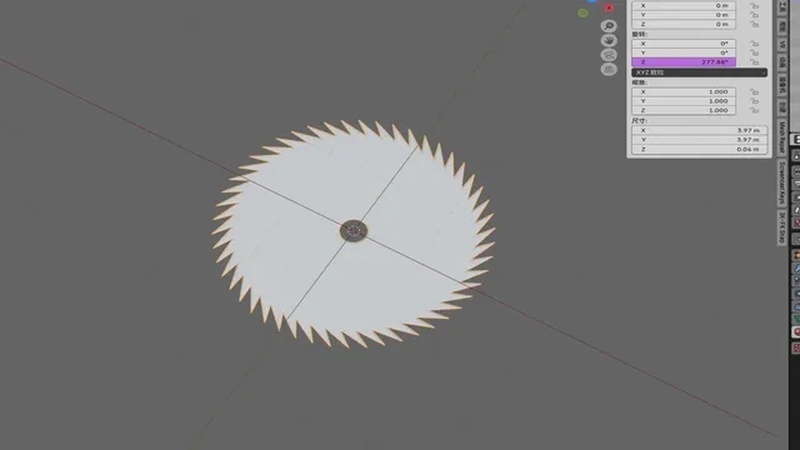 用Blender快捷制作定制性强的锯动画