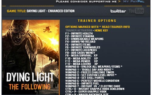 当用修改器玩消逝的光芒会怎样(*^o^*)