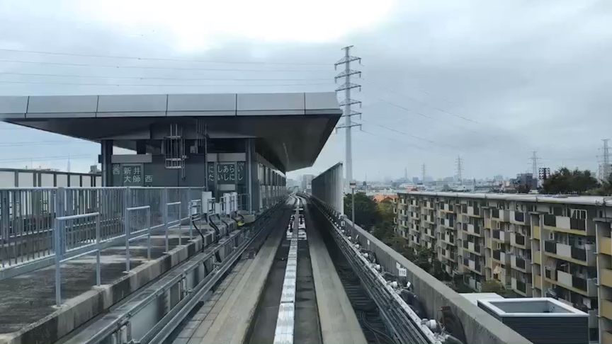 东京单轨电车,看倒行治愈多少人?走着!