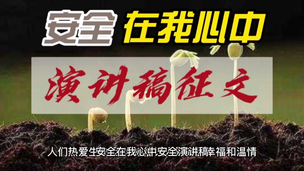 安全在我心中安全演讲稿