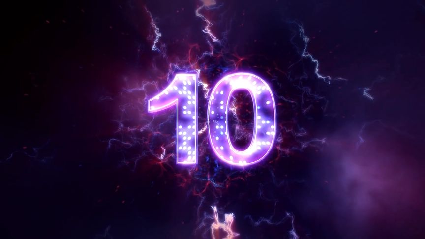 高清视频片头素材10秒倒计时(有音乐)#倒计时 #10秒倒计时