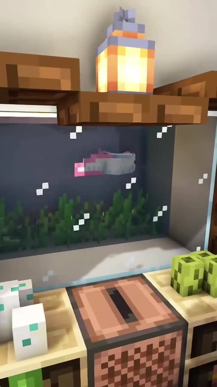 游戏:我的世界建筑教程:蝾螈鱼缸