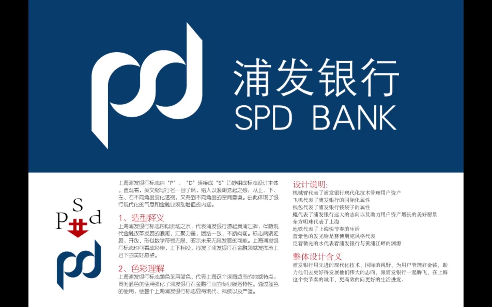标准设计 灵感汇集 金融标志 上海浦发银行logo设计AI操作步骤