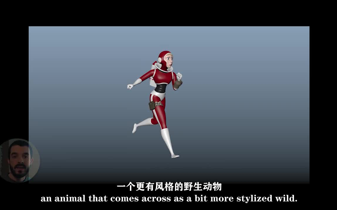 ...【中文字幕】Maya人类角色行走跳跃身体力学动画制作视频教程,发...