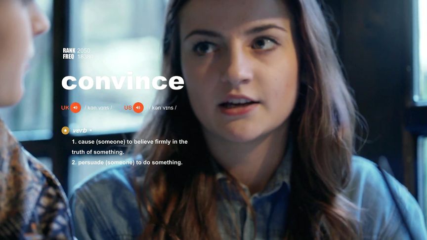 视觉化英语：过目不忘 学单词 convince（排行 2050 词频 18380）