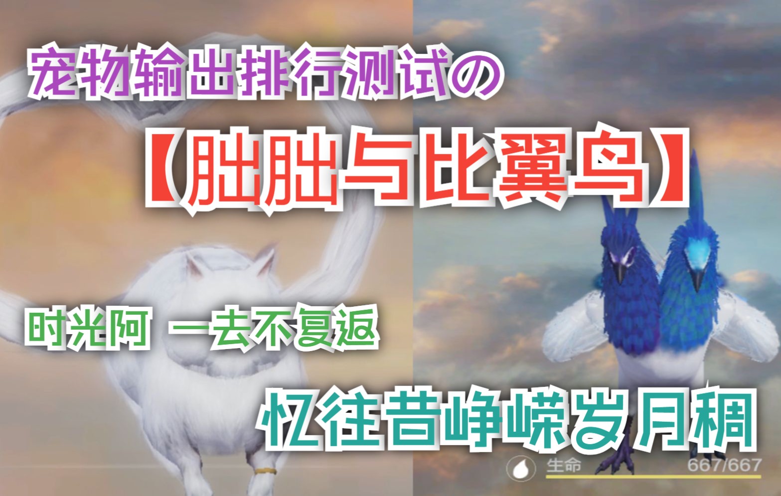 ...排行测试の【朏朏与比翼鸟】 忆往昔峥嵘岁月稠_手机游戏热门视频