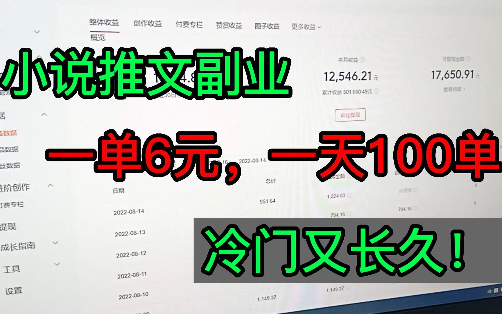 小说搬砖兼职,秒赚2000元方法,0风险,超级简单(保姆喂饭级教程)