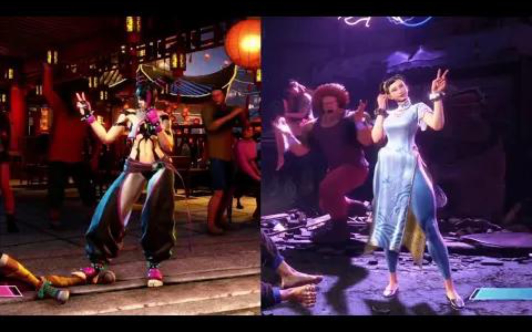 韩蛛俐模仿并嘲笑春丽