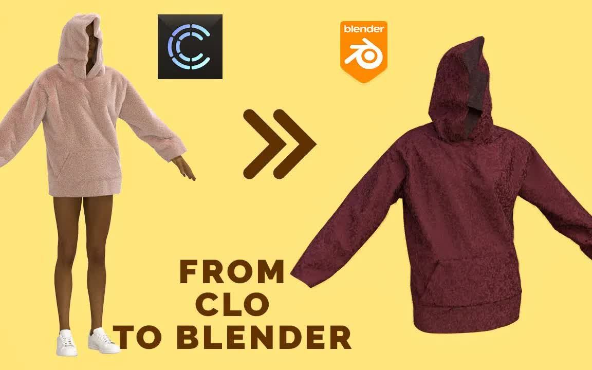 Blender中文版插件 如何从 Clo 导入 Blender Blender 3.0 教程 教程...