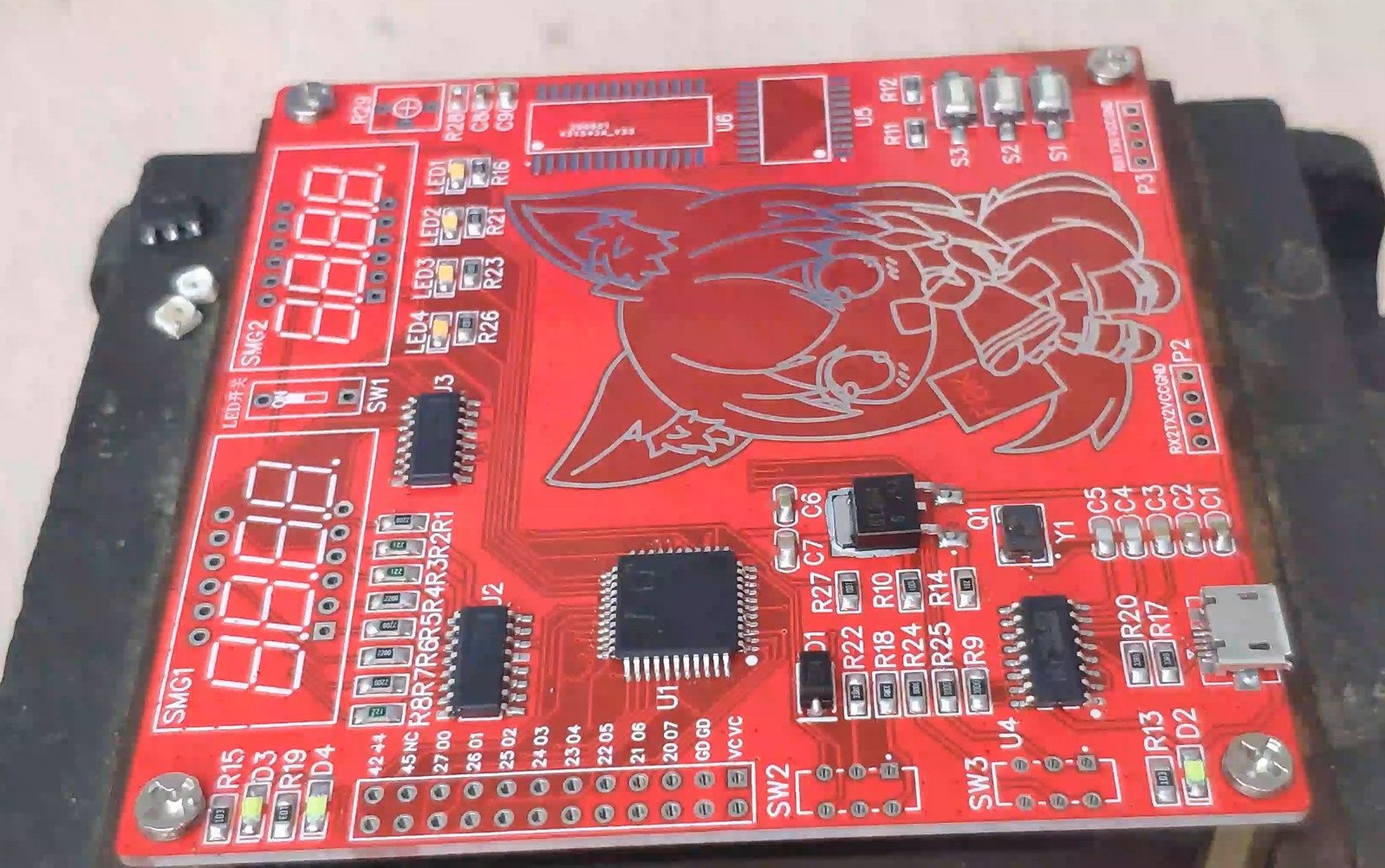 锡膏焊接电路板~