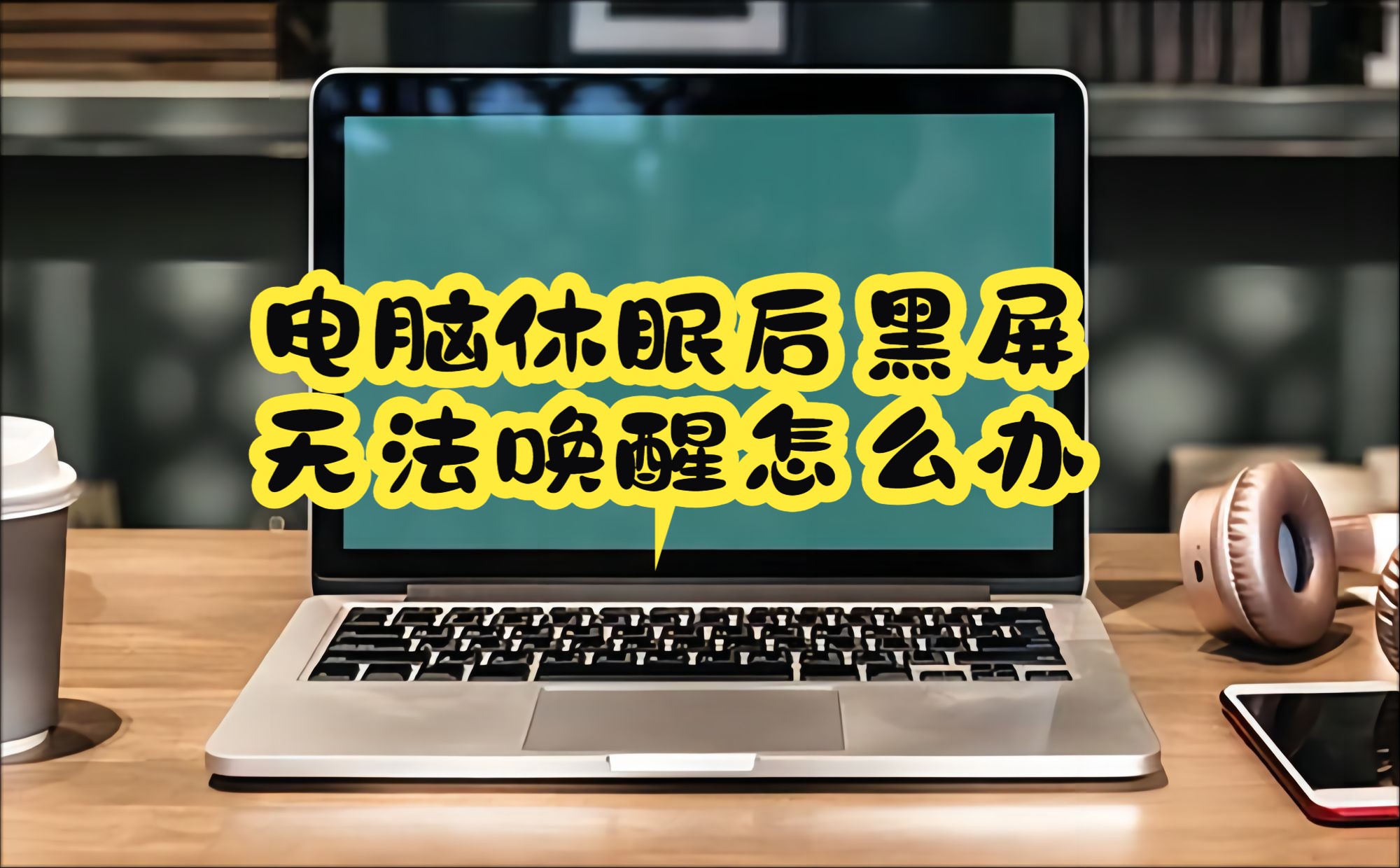电脑休眠后黑屏无法唤醒怎么办