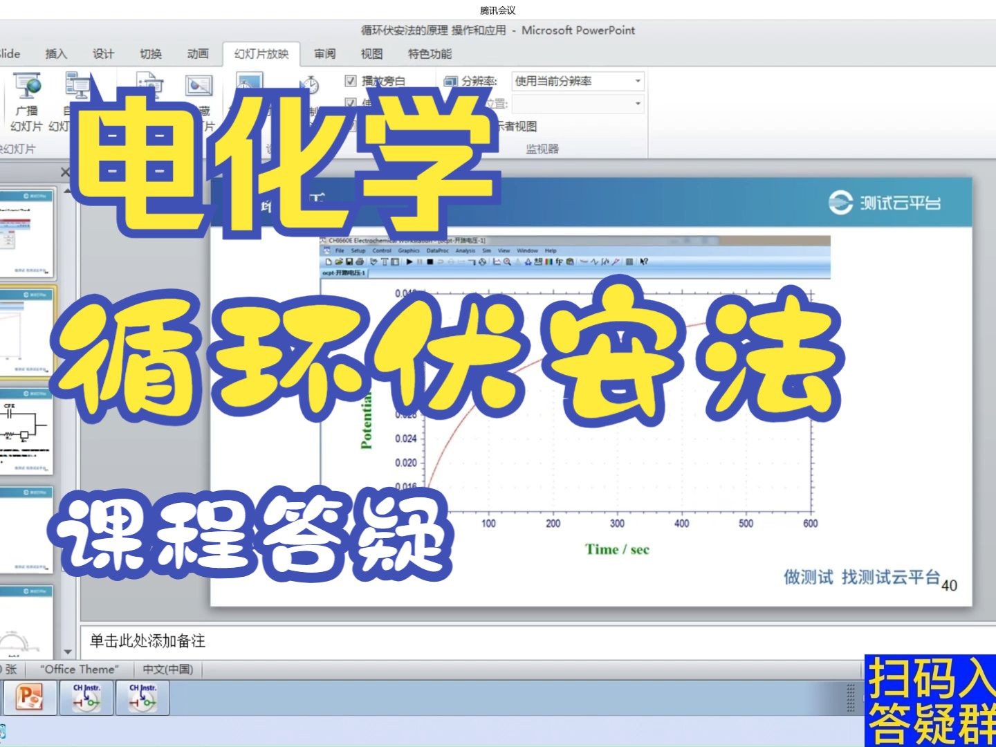 【CV/EIS特训营】04.循环伏安法课程答疑