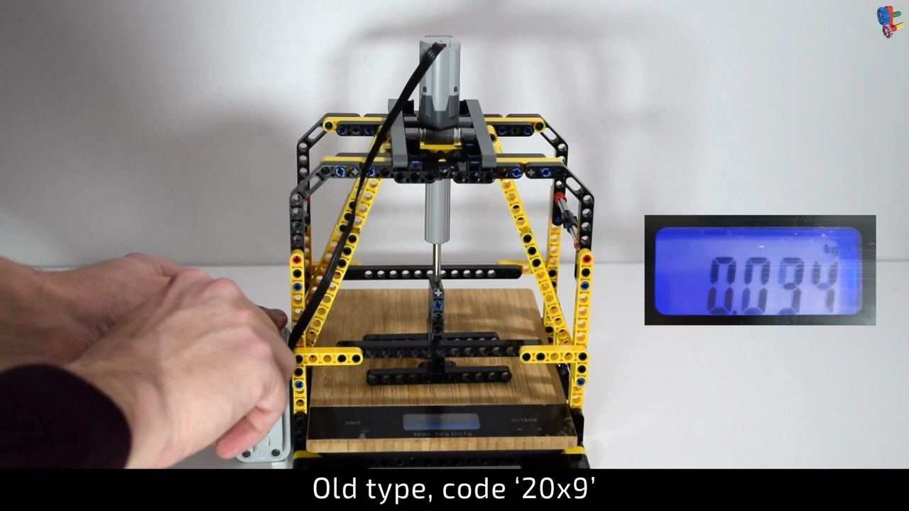 LEGO 线性执行器回顾_对每个执行器进行功率测试