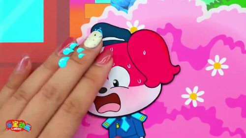 安全警长拉布拉多为救小蝶而受伤了 安全警长拉布拉多 动画