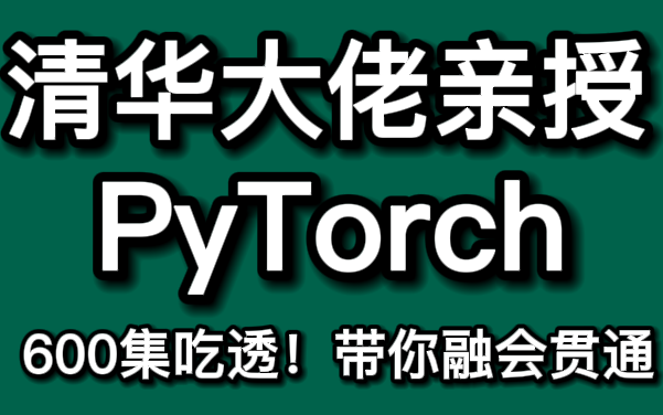强推!【600集吃透Pytorch】AI大佬带你如何读懂Pytorch!绝对是上手最...