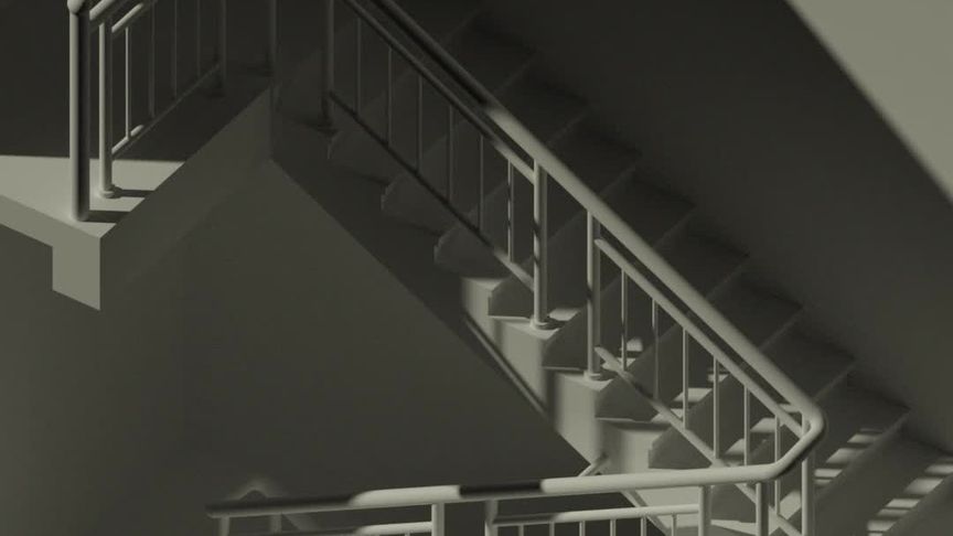 楼梯的CAD三维建模#cad #cad三维建模 #设计