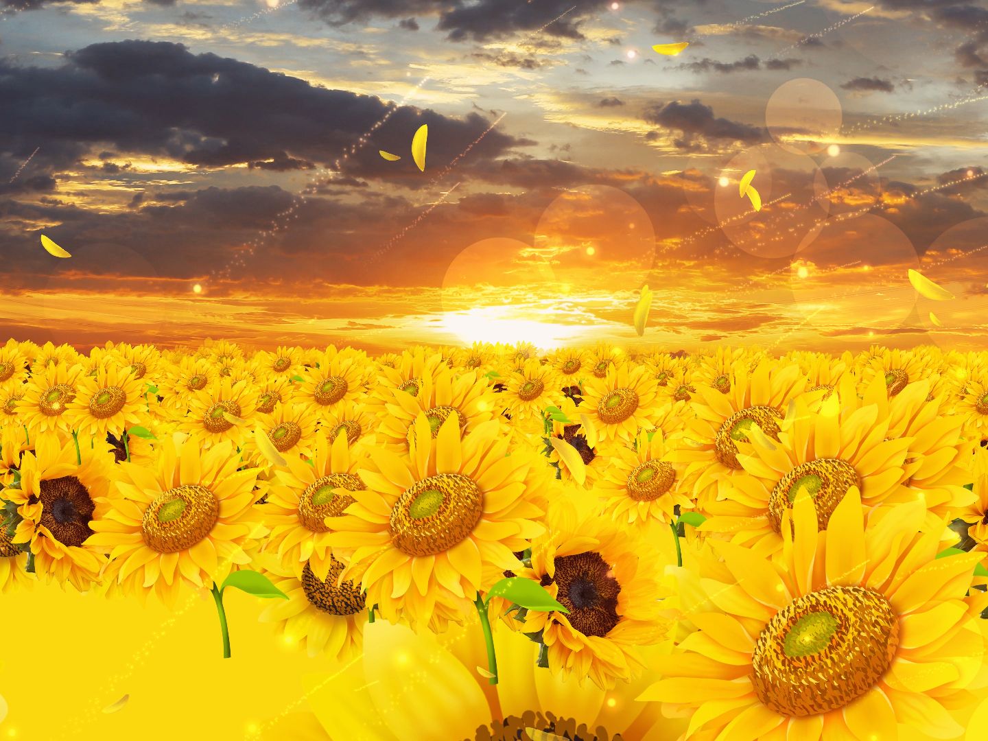 (jf101)唯美鲜花花海背景视频素材3