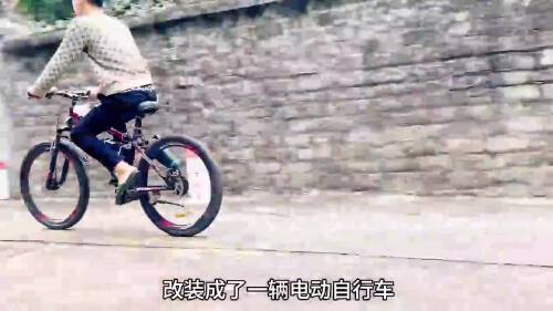 角磨机秒变电动神器!自行车瞬间升级,骑行省力又拉风