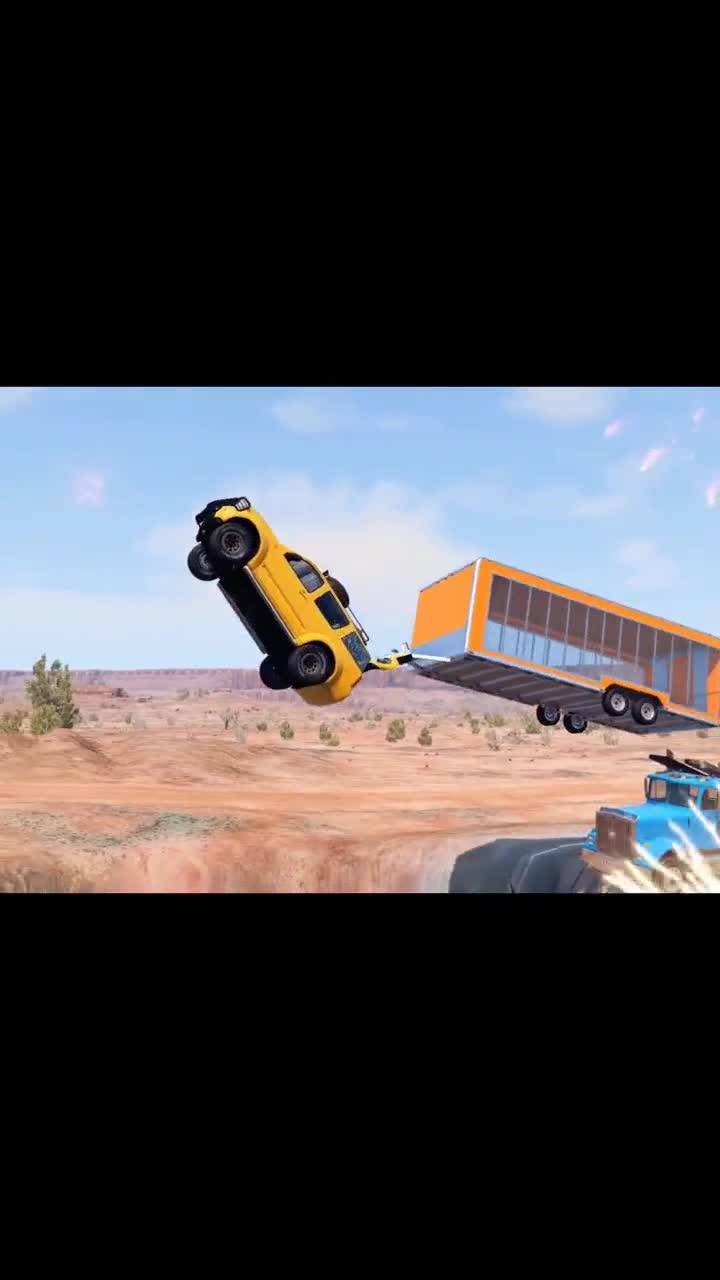 动漫:卡车跳大坑,工程车动画片大全 亲子工程车