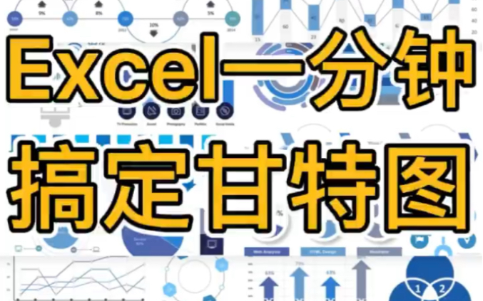 Excel一分钟制作甘特图