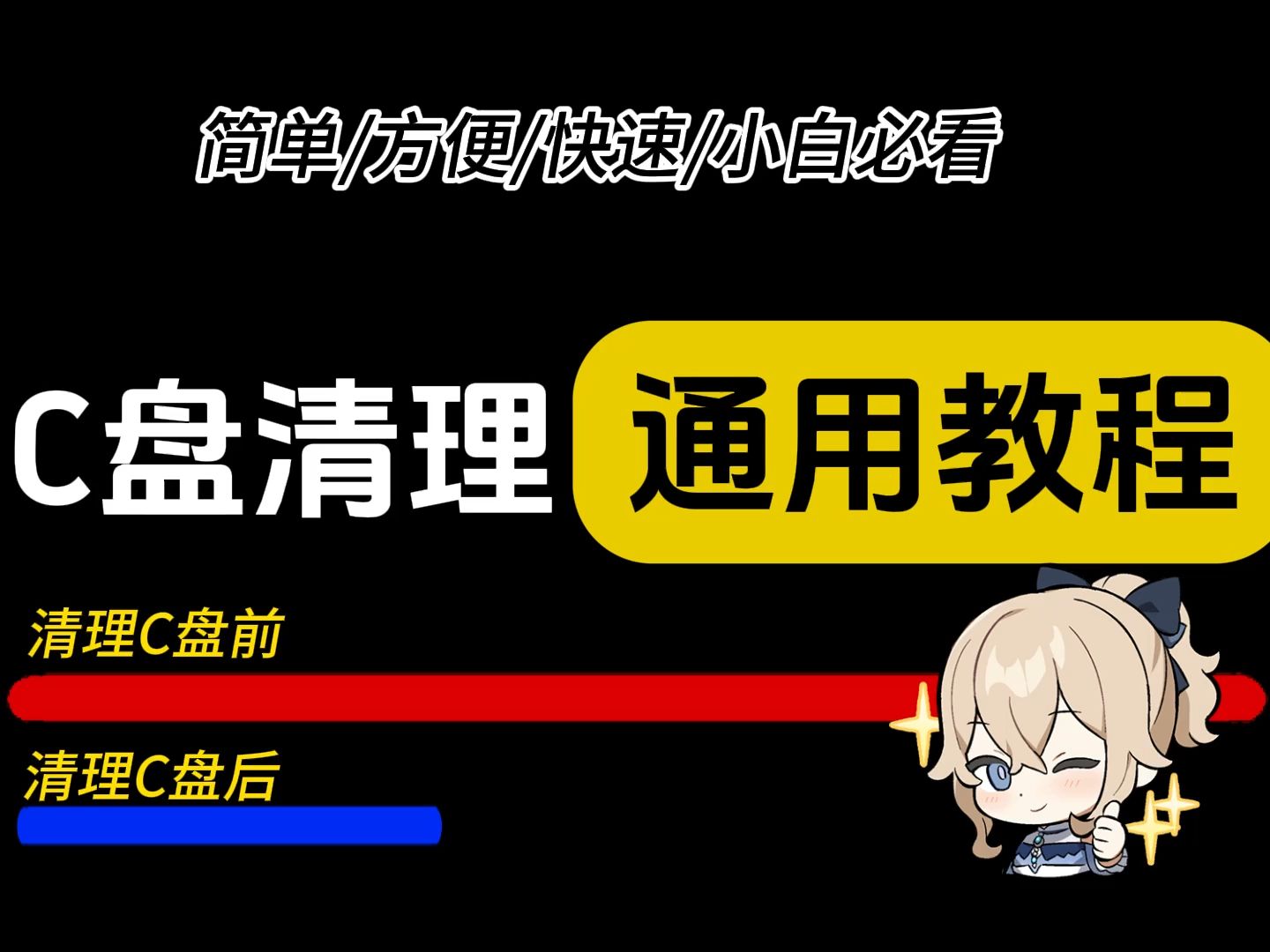 每天一个电脑小技巧 | 全网最简单C盘快速清理通用教程步骤