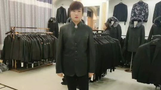 中山装男士皮衣 翻毛绵羊皮材质 价格很美丽 喜欢这种风格的来看