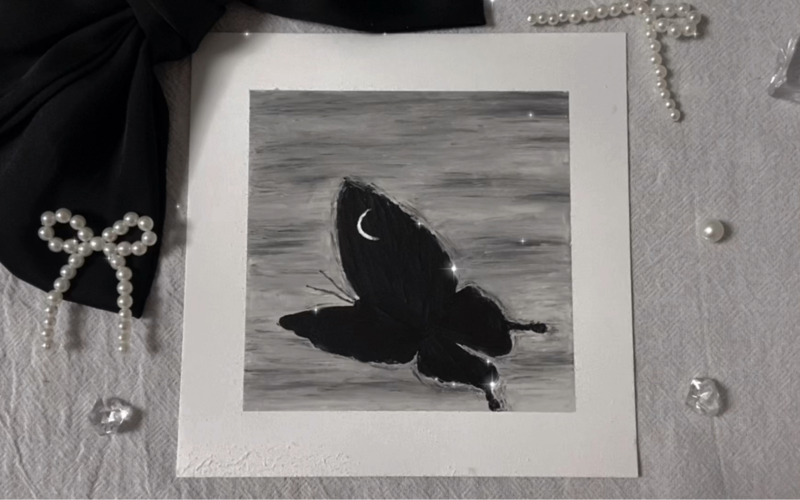 【油画棒画】蝴蝶(绘画过程)