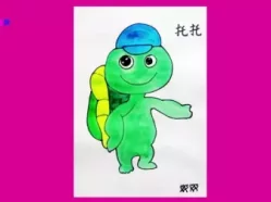 托托熊大熊二 简笔画 水粉画 儿童画 水彩画 动漫