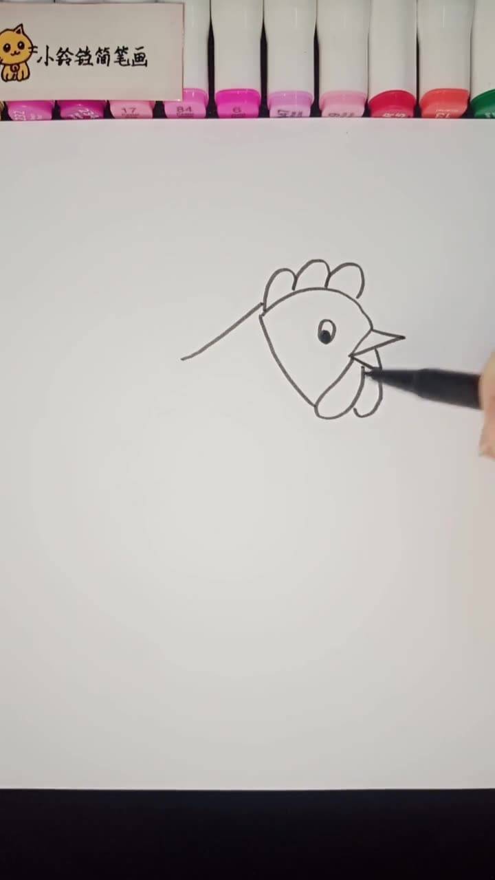 鸡妈妈 #简笔画 #幼儿简笔画