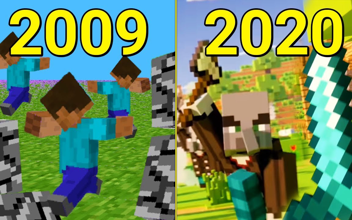 我的世界进化史!2009-2020