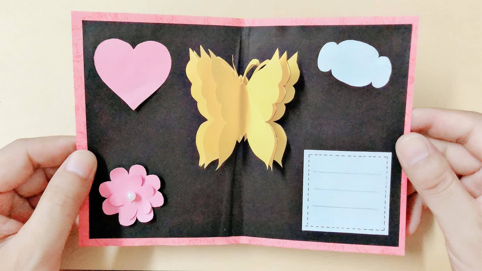 简约教师节立体贺卡,做法简单易学,给老师送去满满的心意