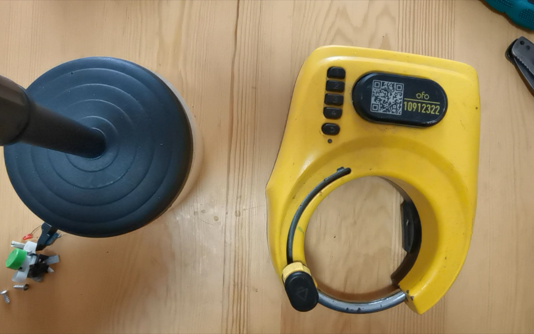 【拆解】ofo共享单车密码锁拆解