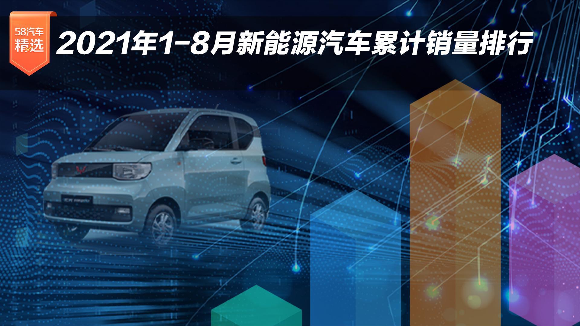 2021年1-8月新能源汽车累计销量排行