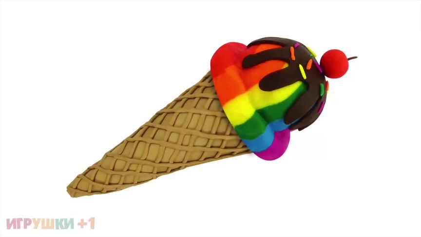 儿童动画视频,儿童玩具,制作一个冰淇淋